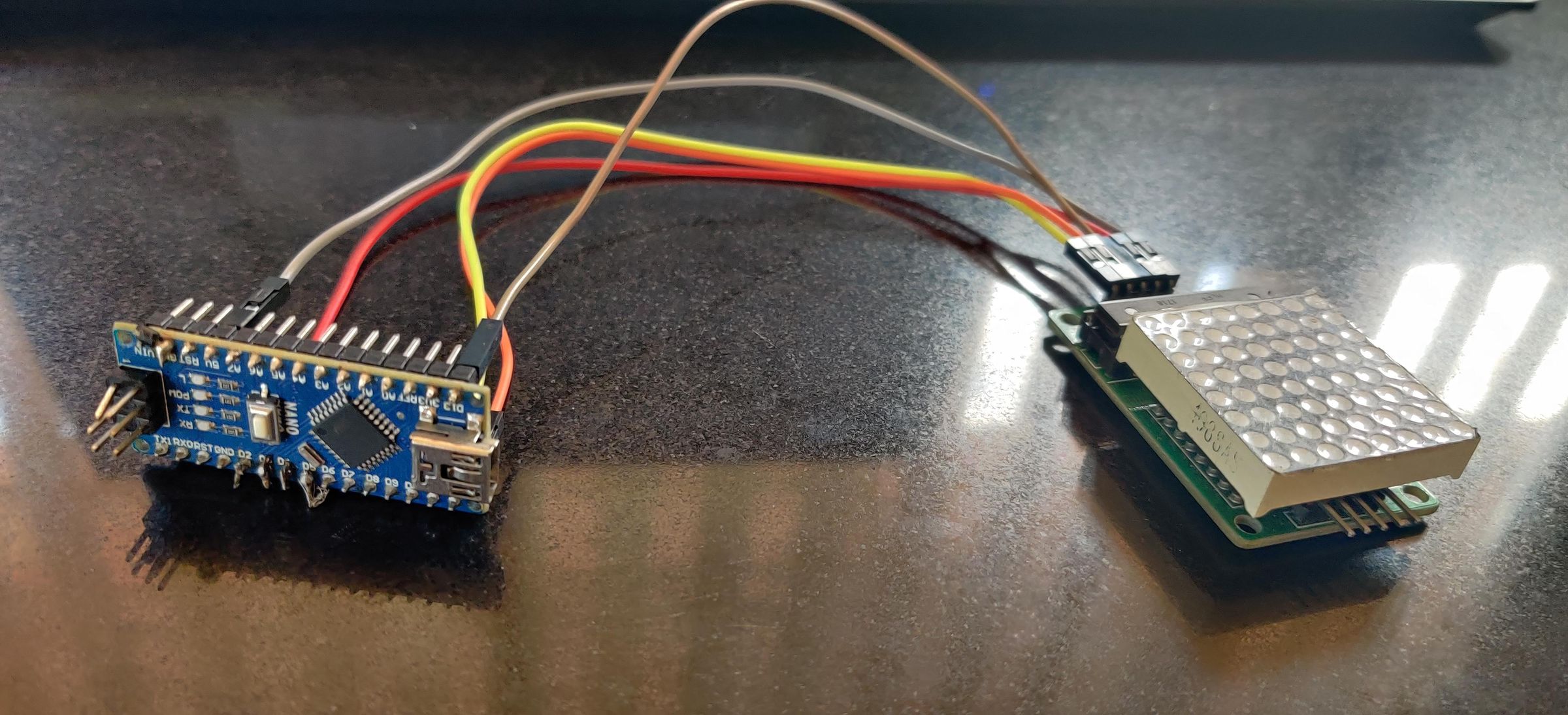 Display Desired Alphabet on the MAX7219 8x8 LED Dot Matrix - Instructables