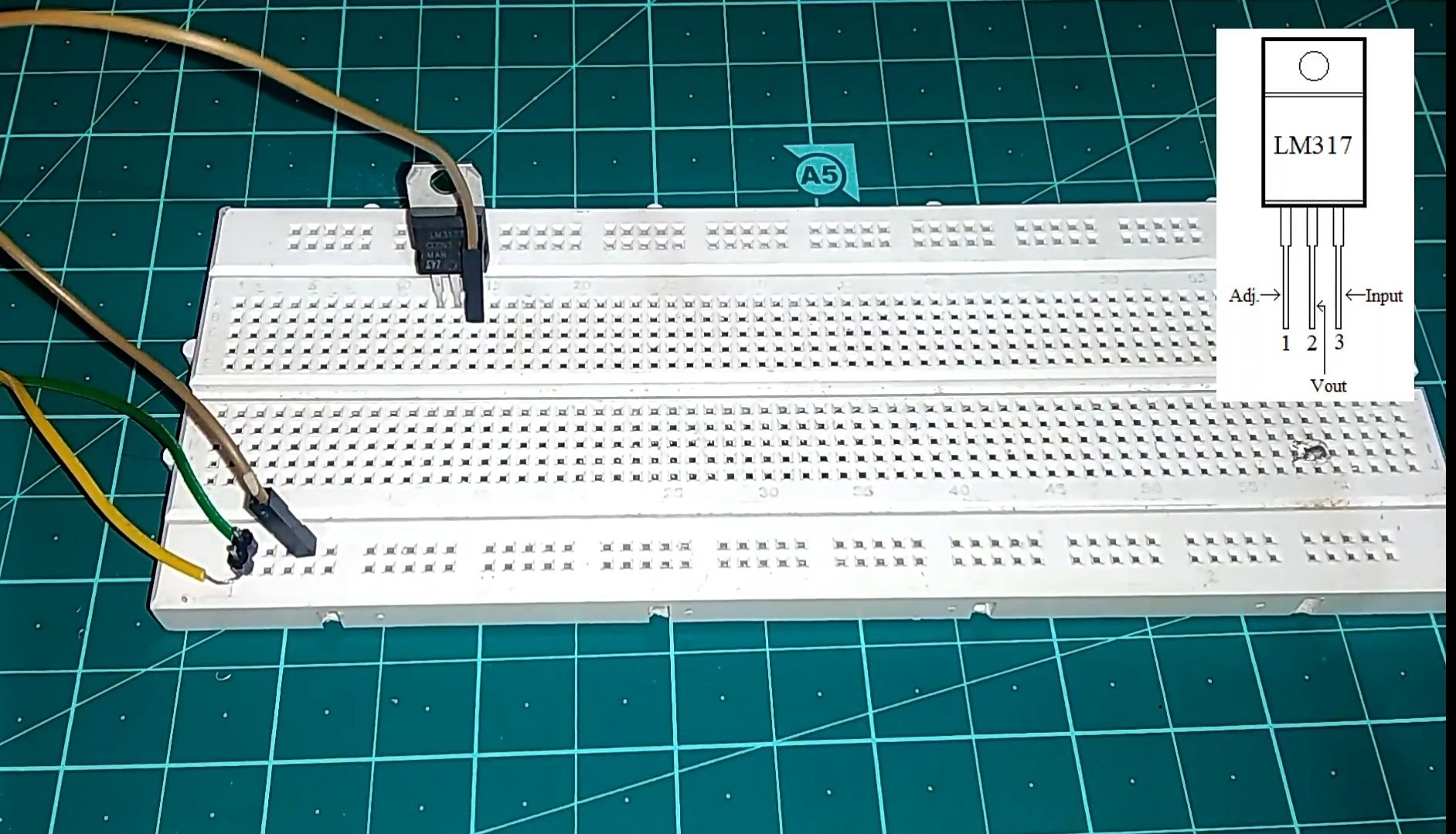 DIY Power Supply Using LM317 | Lm 317 Variable Voltage Output : 12 ...