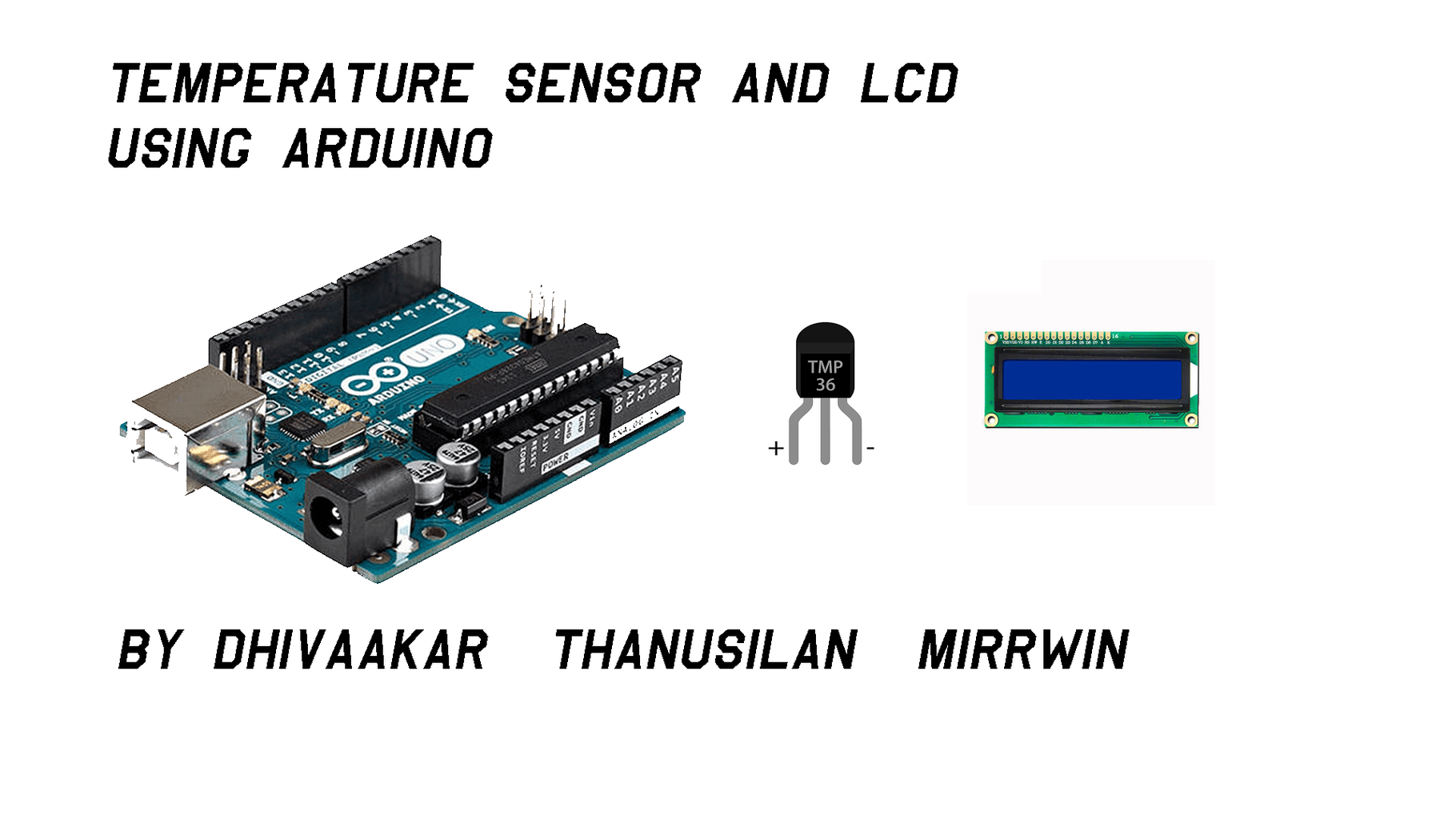 Tmp36 Temperature Sensor And Lcd Display Using Arduino Tinkercad 7