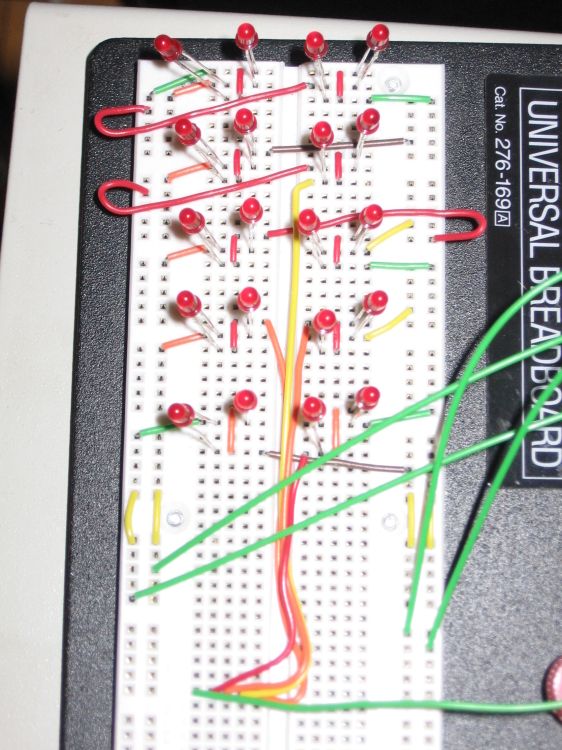 5x4 LED Display Matrix Using a Basic Stamp 2 (bs2) and Charlieplexing ...