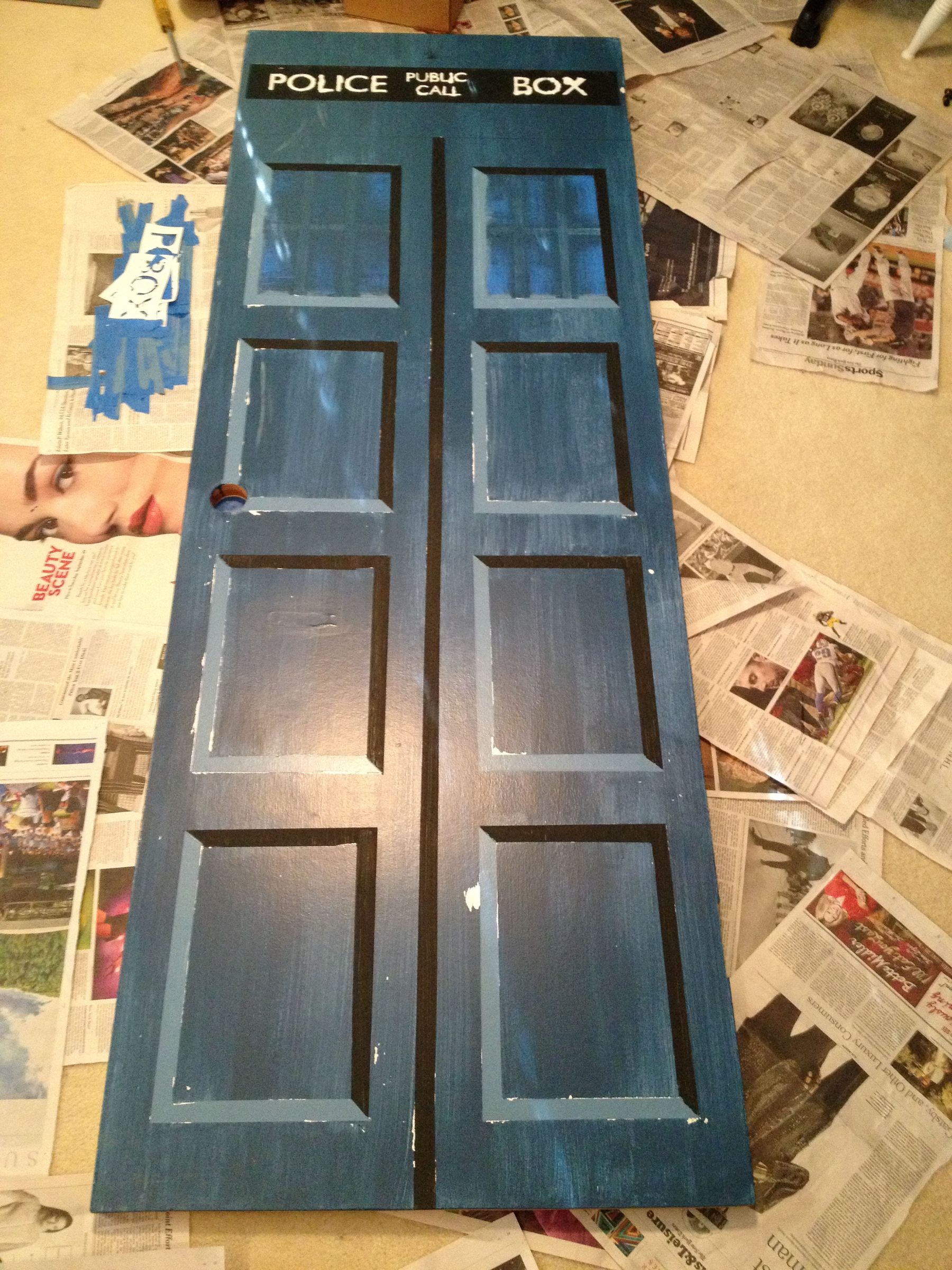Make Your Own Tardis Door : 9 Steps (with Pictures) - Instructables