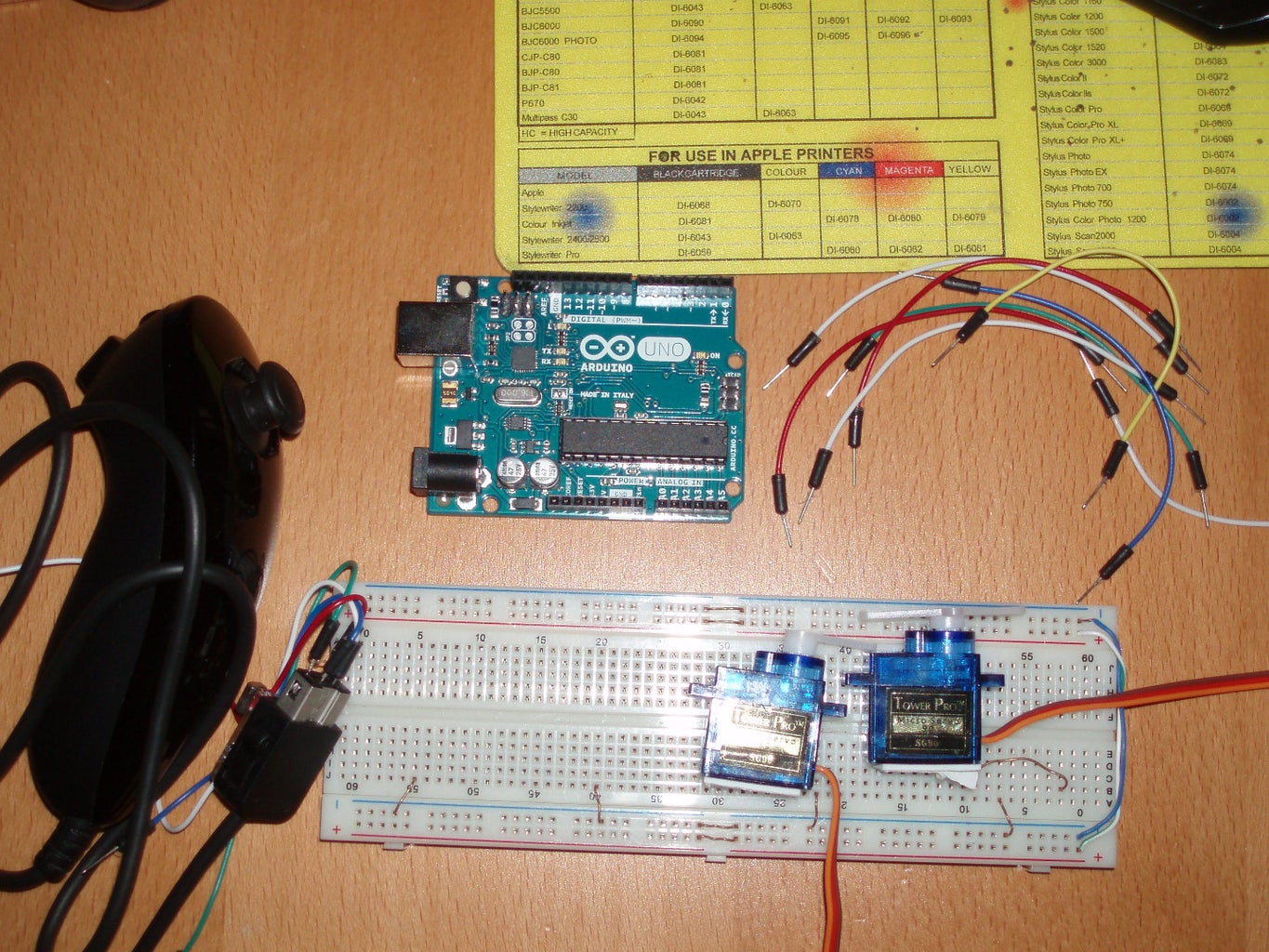 Arduino Wii Nunchuck Controller 4 Steps With Pictures Instructables