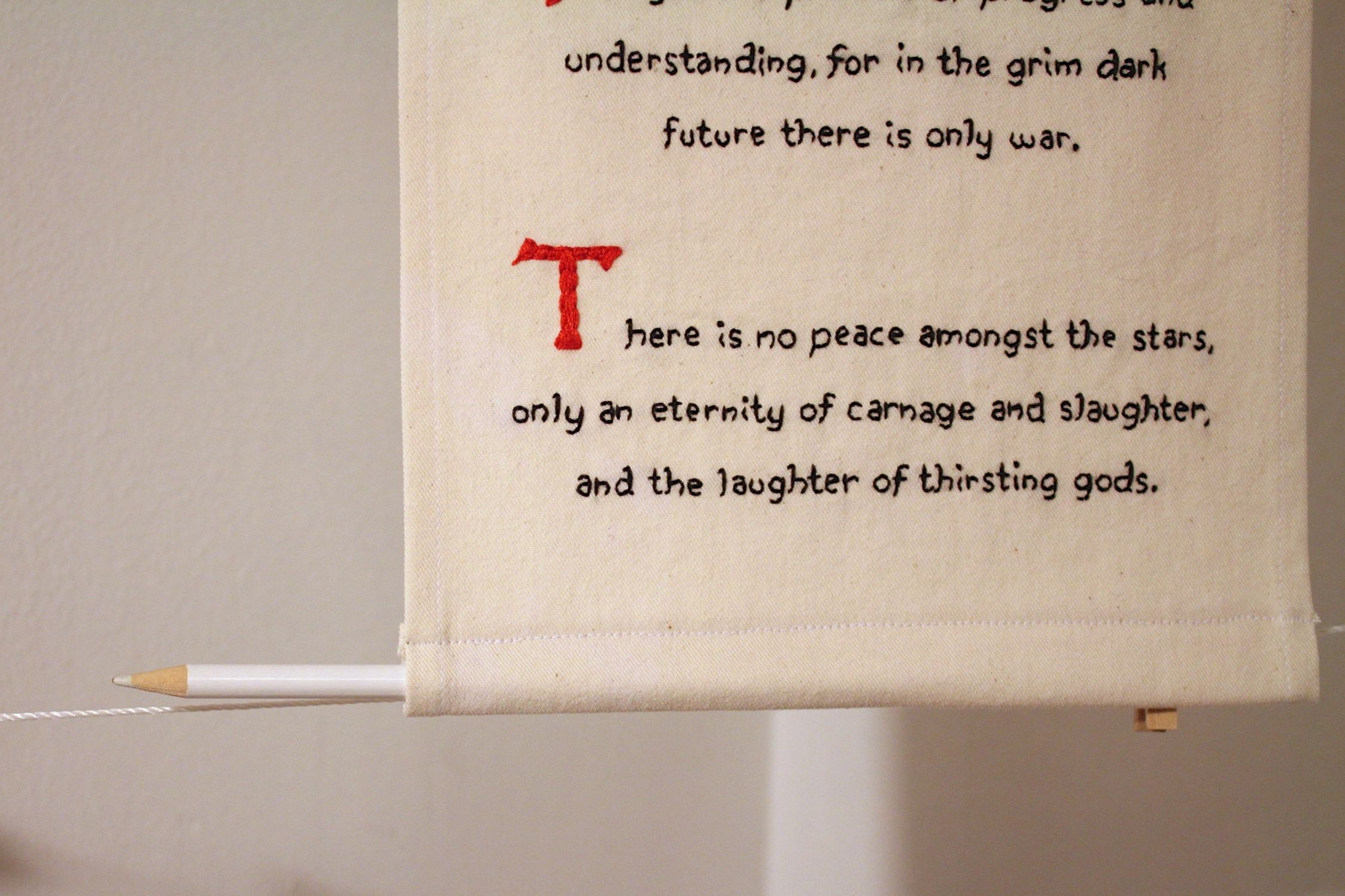 Warhammer 40K Hand Embroidered Wall Hanging : 4 Steps (with Pictures ...