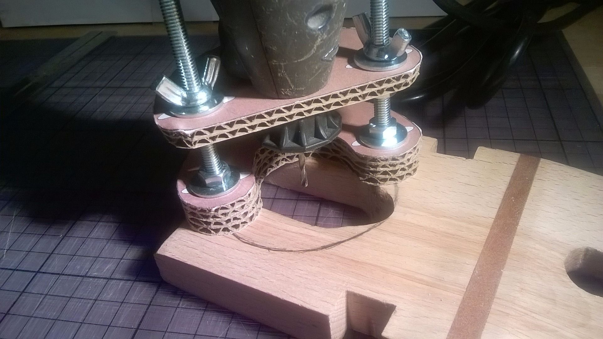 Wooden Precision Mini Router Base for Rotary Tool (with Cardboard ...